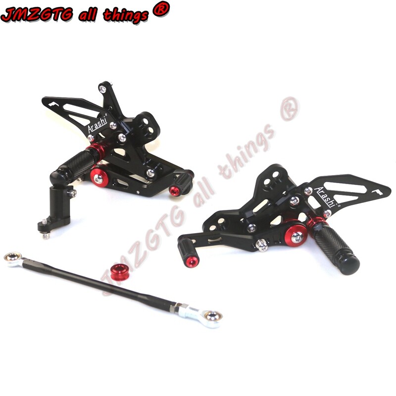 Motorcycle accessories pedal CNC Adjustable Rear Set Rearsets For HONDA ...