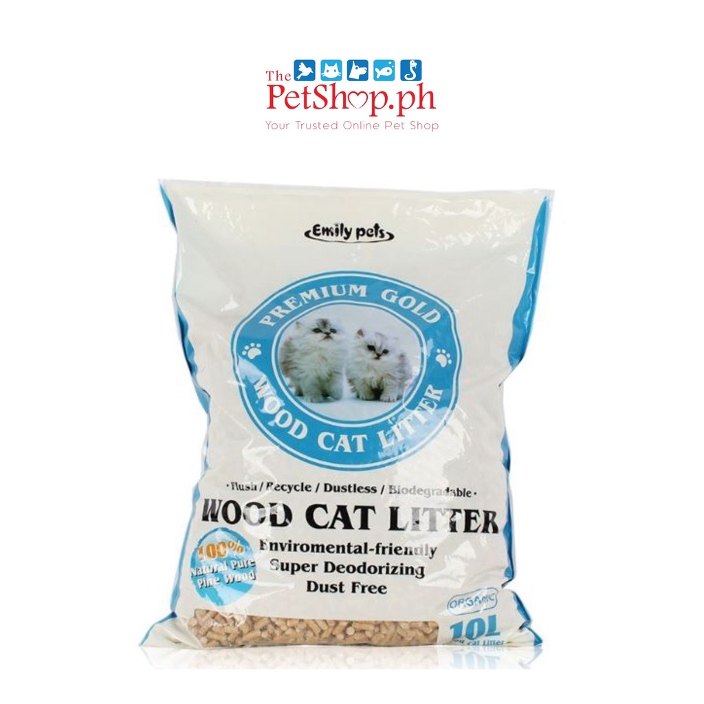 Emily Pets Wood Pellet Cat Litter (Organic 10L/5.5kg) | Lazada PH