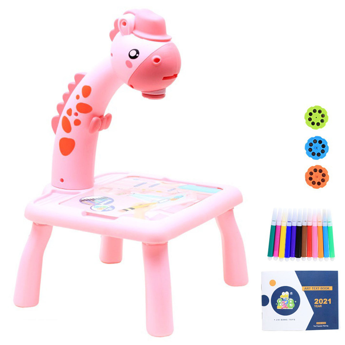 Kids Educational Projector Drawing Table Toys LED Painting Board Desk ...