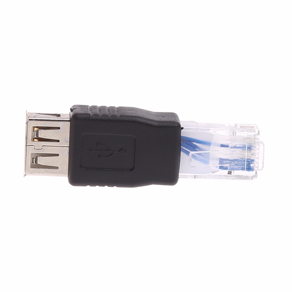 VHOIC 1/3/5pcs Lots Connector LAN Network F/M USB Type A Female To RJ45 ...