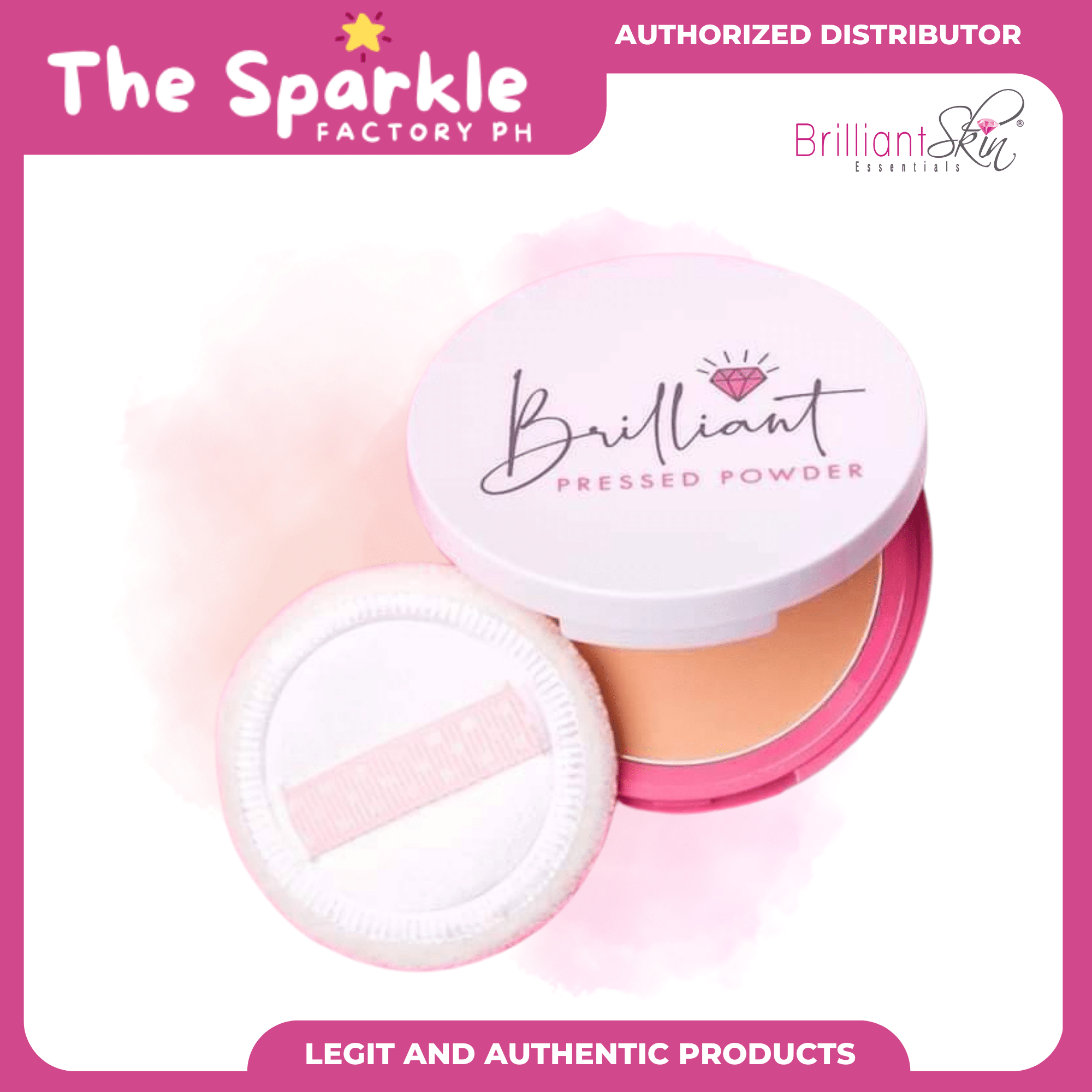Authentic Brilliant Colours by Brilliant Skin Pressed Powder with SPF ...
