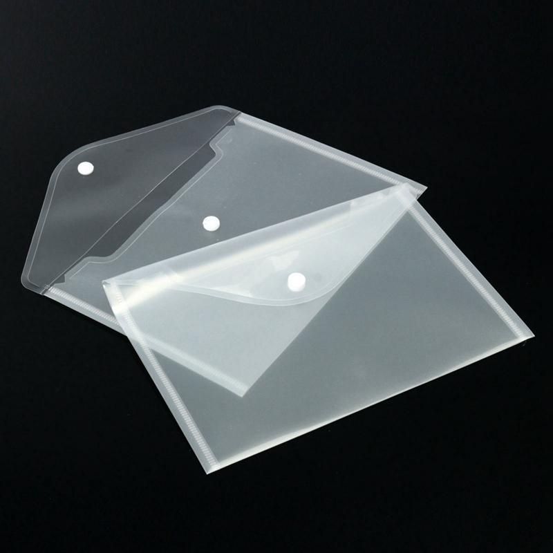 12pcs/set Transparent Plastic A5 Folders File Bag Document Hold Bags ...