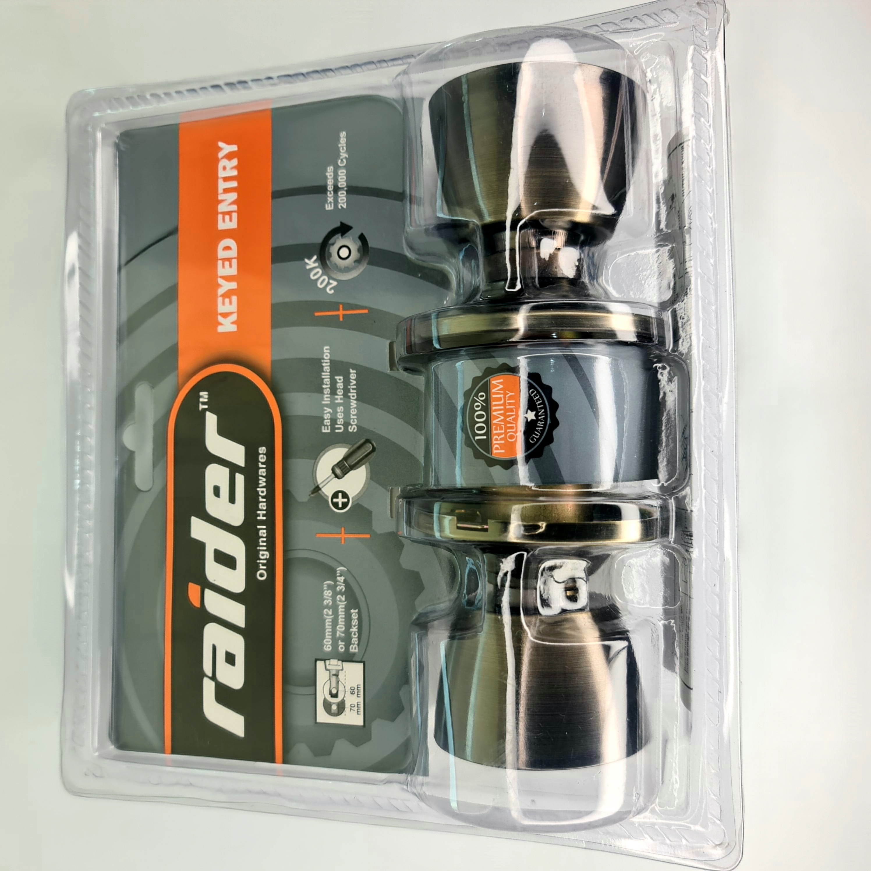 RAIDER Cylindrical Stainless Steel Door Knobs Locks | Lazada PH