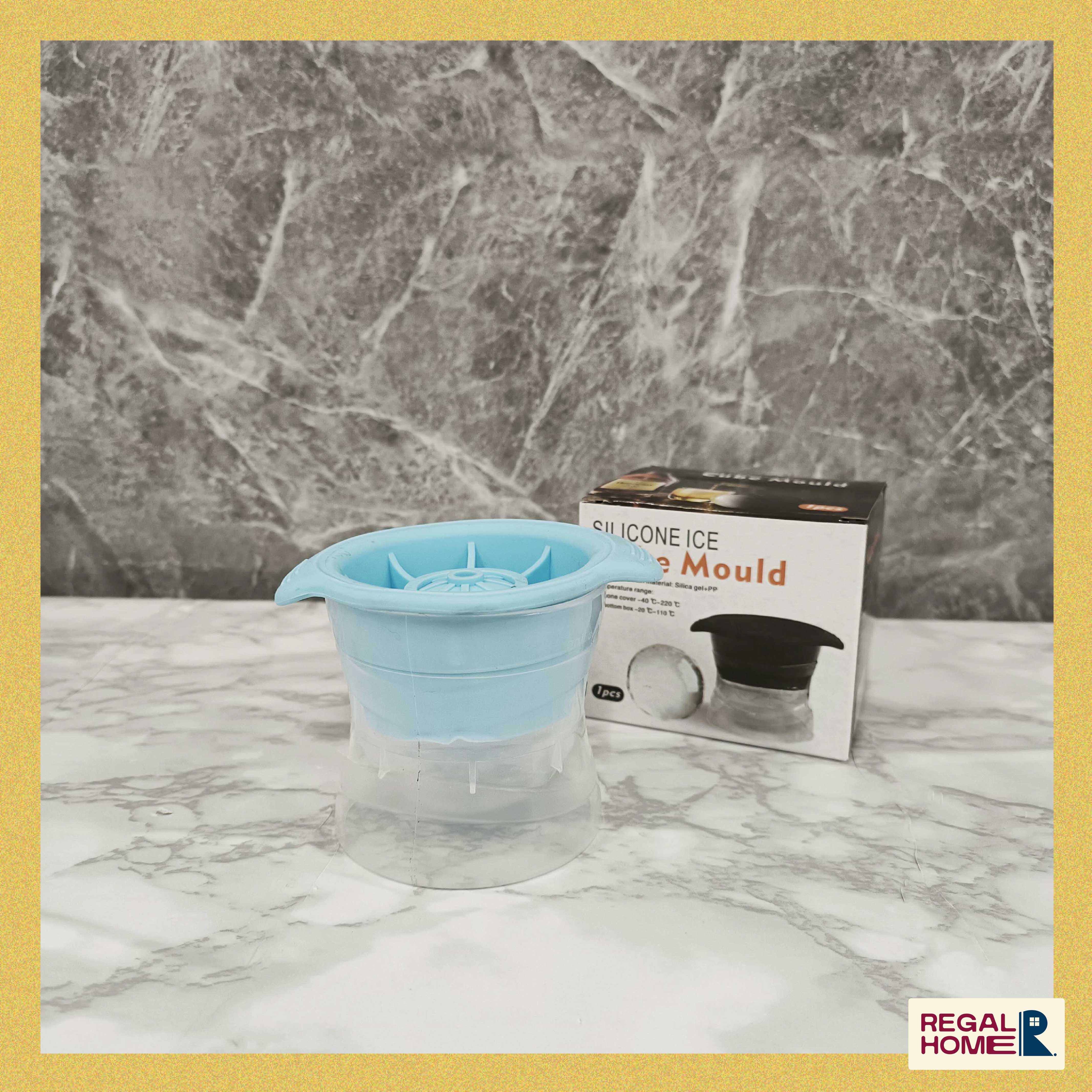 Silicone Ball Ice Mold Big Ice Sphere Whiskey Ice Molder Round Ice Box ...