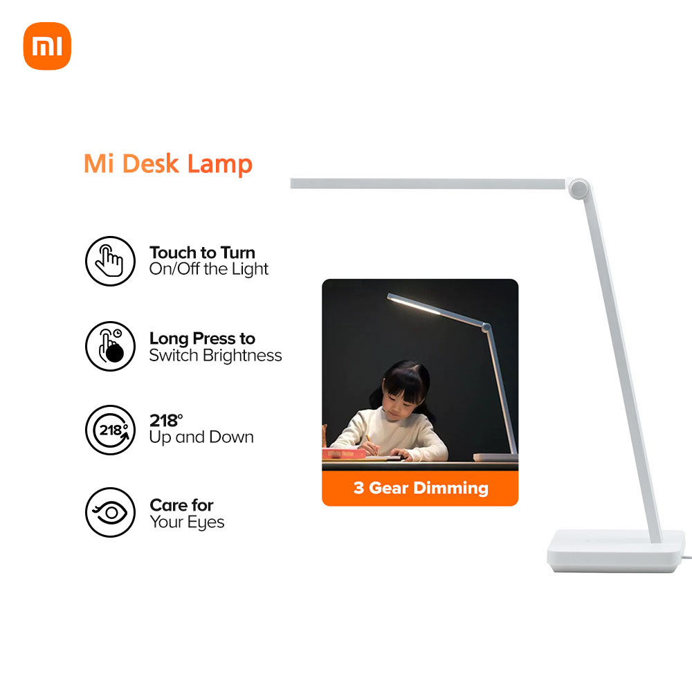Xiaomi MI Table Lamp Lite 4000K 500Lumens 3 Light Dimming Adjustment 8W ...