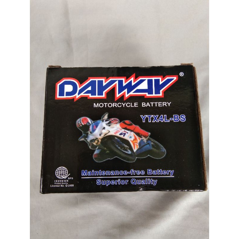 Motorcycle Battery Dayway 4L 12v | Lazada PH