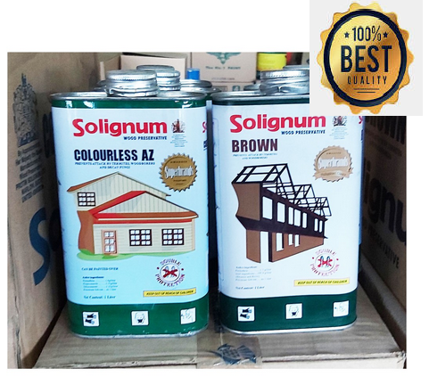 Authentic Solignum Wood Preservatives Clear/Brown Anti Anay Bukbok ...