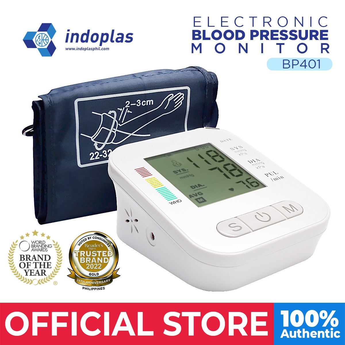 Indoplas Electronic Blood Pressure Monitor BP401 | Lazada PH