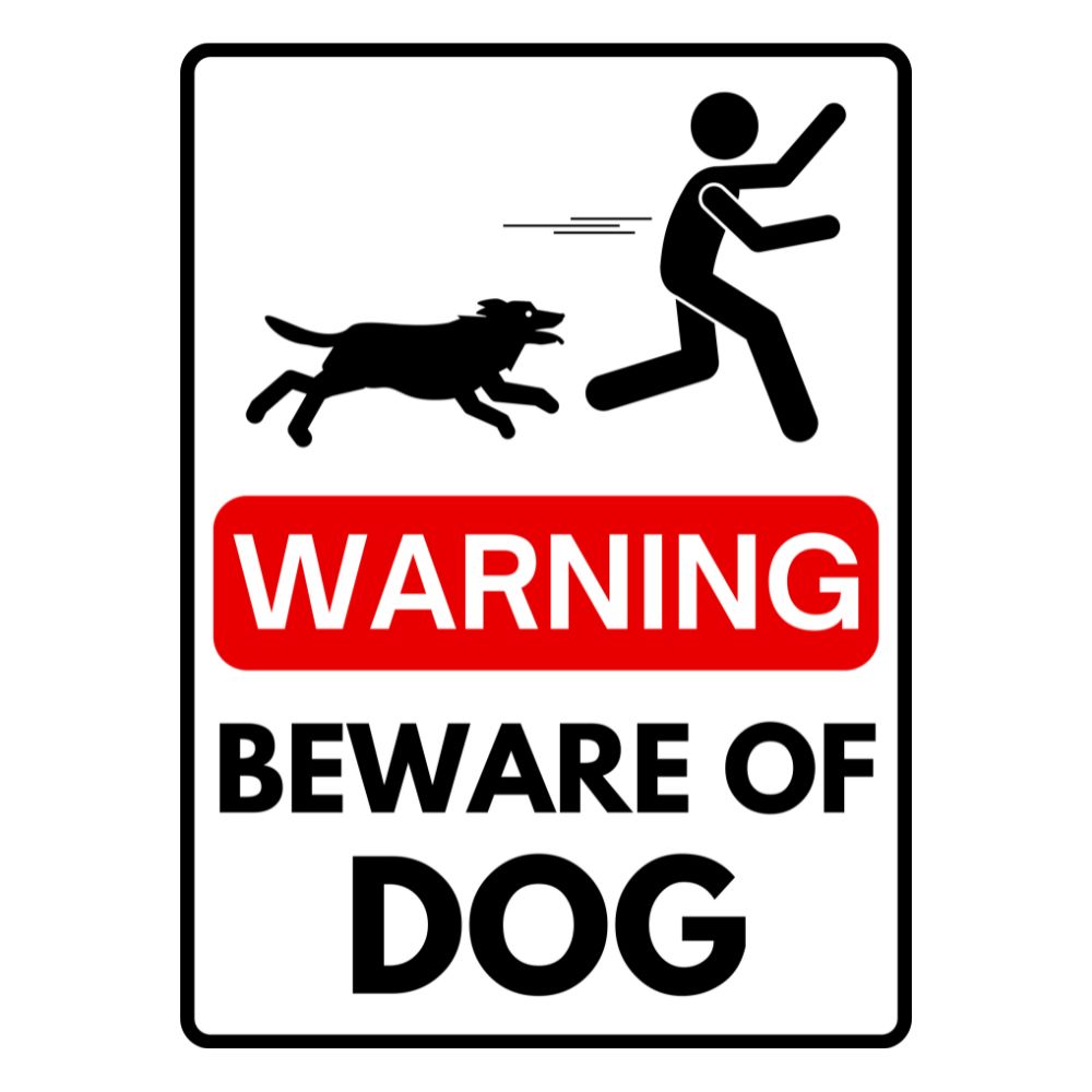 BEWARE OF DOG SIGN | Beware of dog signage | laminated signage | Lazada PH