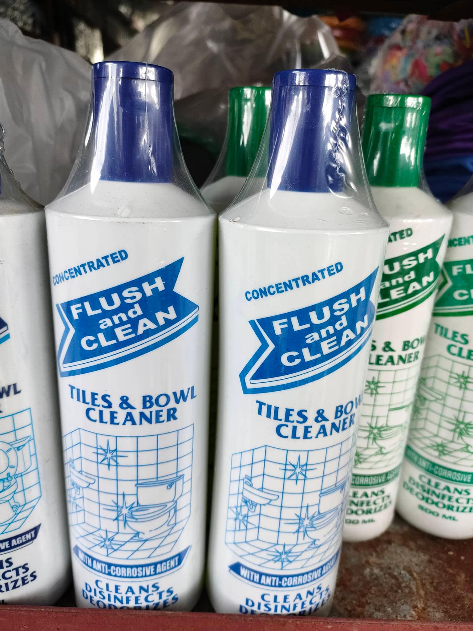 FLUSH AND CLEAN (TILES AND BOWL CLEANER)WITH ANTI-CORROSIVE AGENT ...