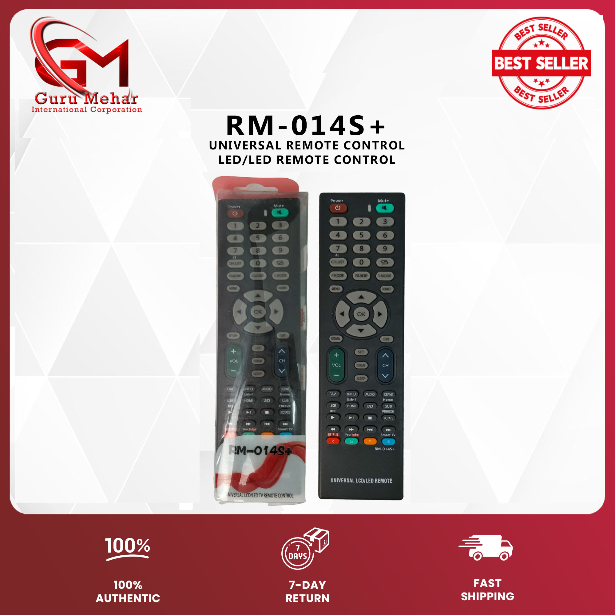 Universal Remote Control (RM-014S+) - Led Remote Control | Lazada PH