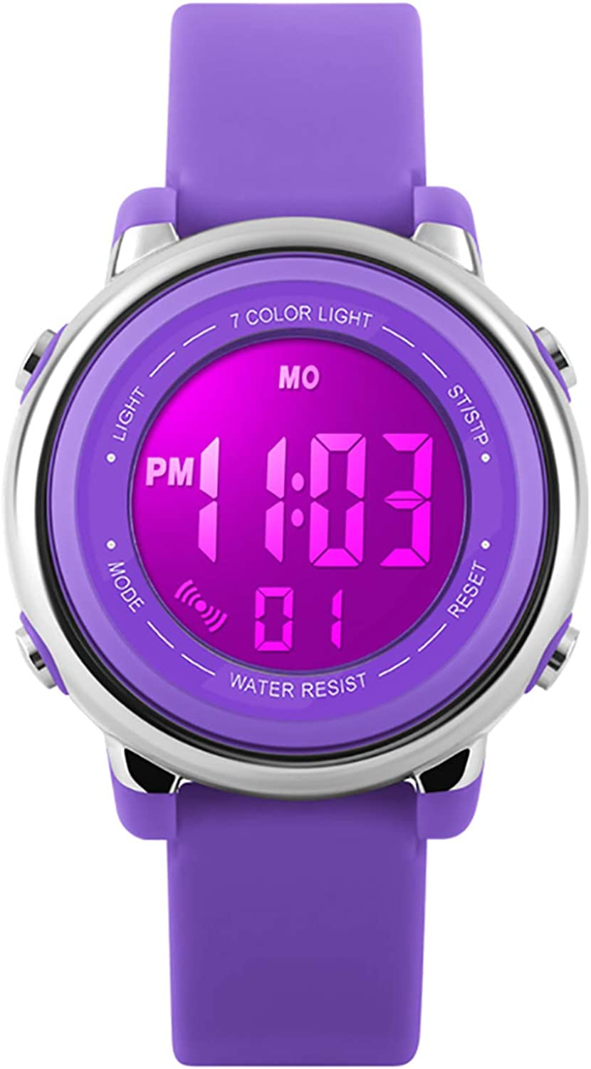 VILIYSUN Kids Watch Sport Multi Function 50M Waterproof LED Alarm ...