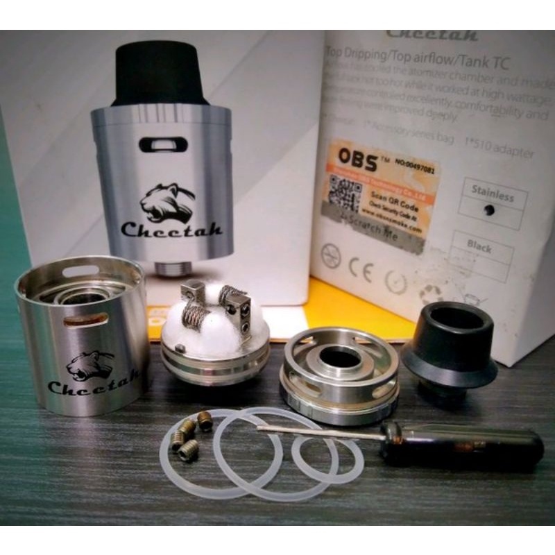 OBS Cheetah TC RDA 22mm Rebuildable Dripping Atomizer | Lazada PH