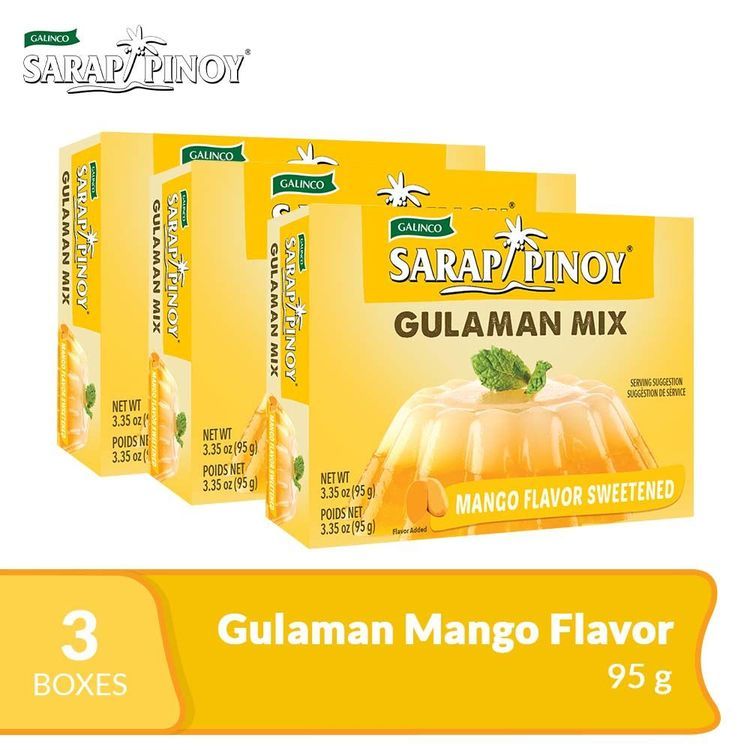 Sarap Pinoy Gulaman Mango Flavor 95g (3 Boxes) | Lazada PH
