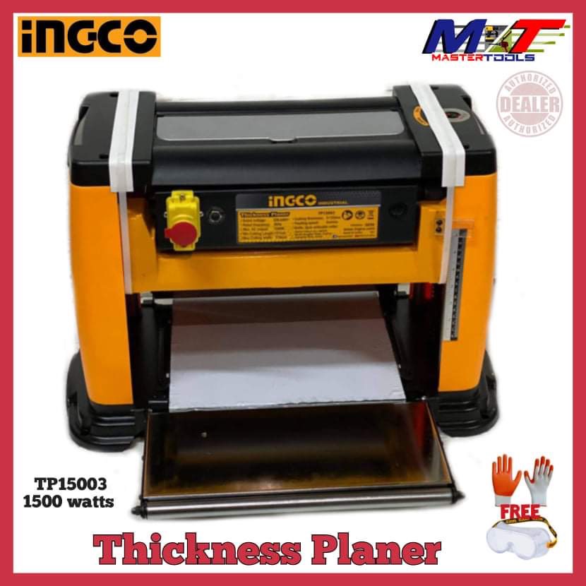 INGCO Thickness Planer 1500W 5-153mm TP15003 •free gloves and goggles ...