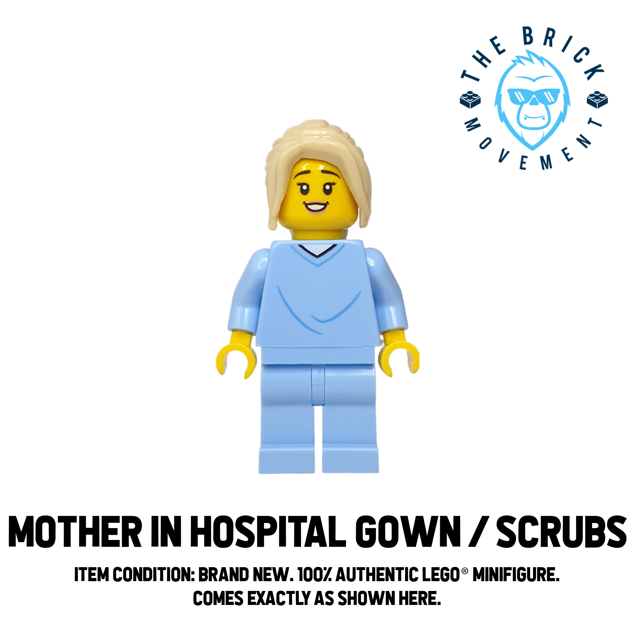 LEGO® CITY Mother in Hospital Gown / Scrubs Minifigure | Lazada PH