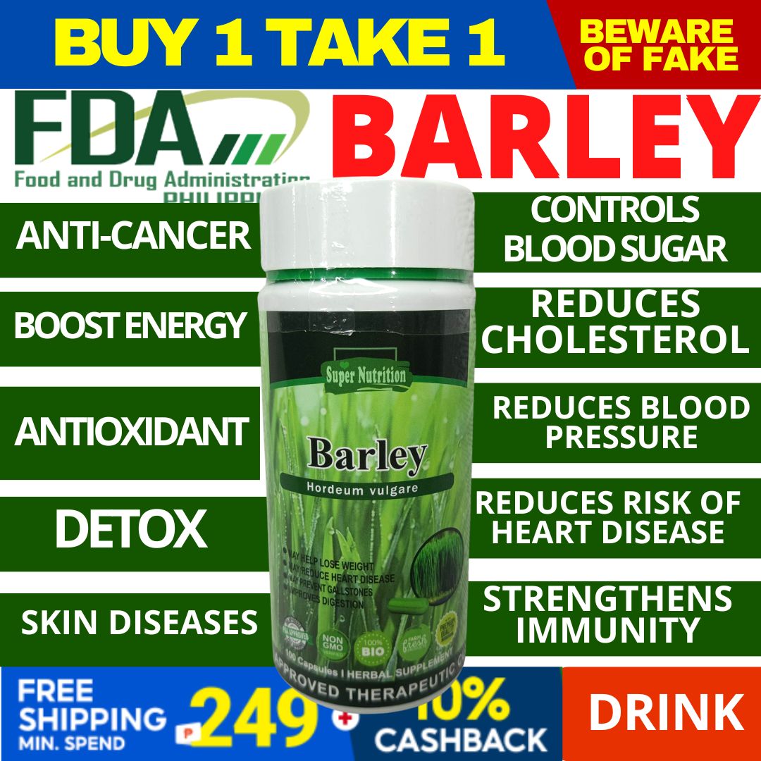 BARLEY CAPSULE ORIGINAL PURE 100 CAPSULES FDA APPROVED BARLEY CAPSULE ...