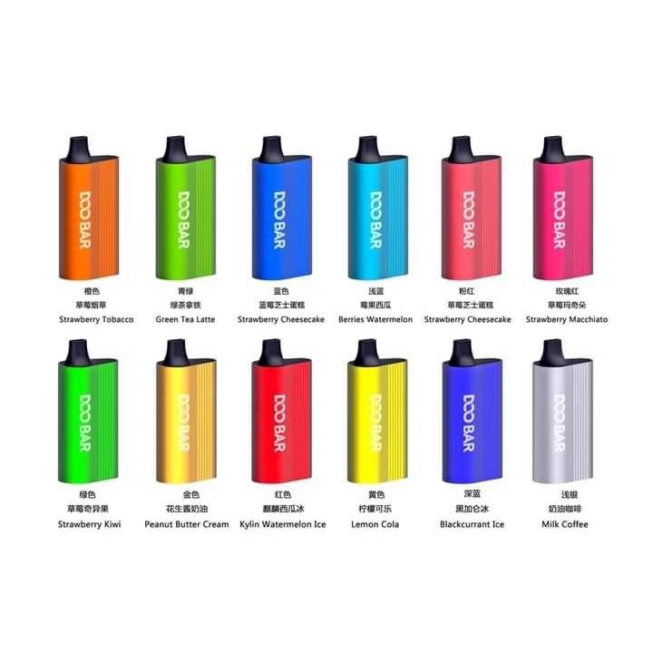 Doo Bar Bo Up To 5000 Puffs Legit Disposable Vape Pod Vaping Kit ...