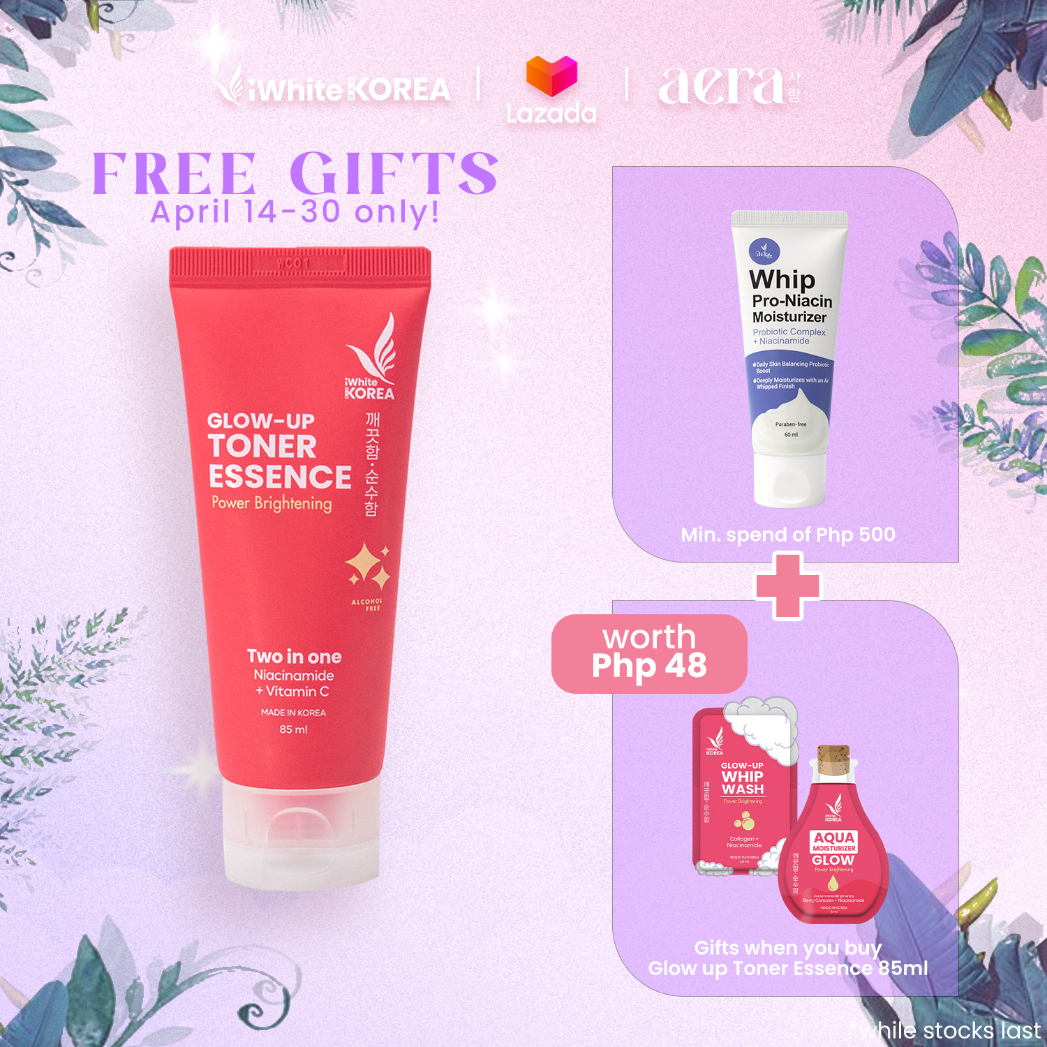 iWhite Korea Glow-Up Toner Essence Power Brightening 85ml (Niacinamide ...