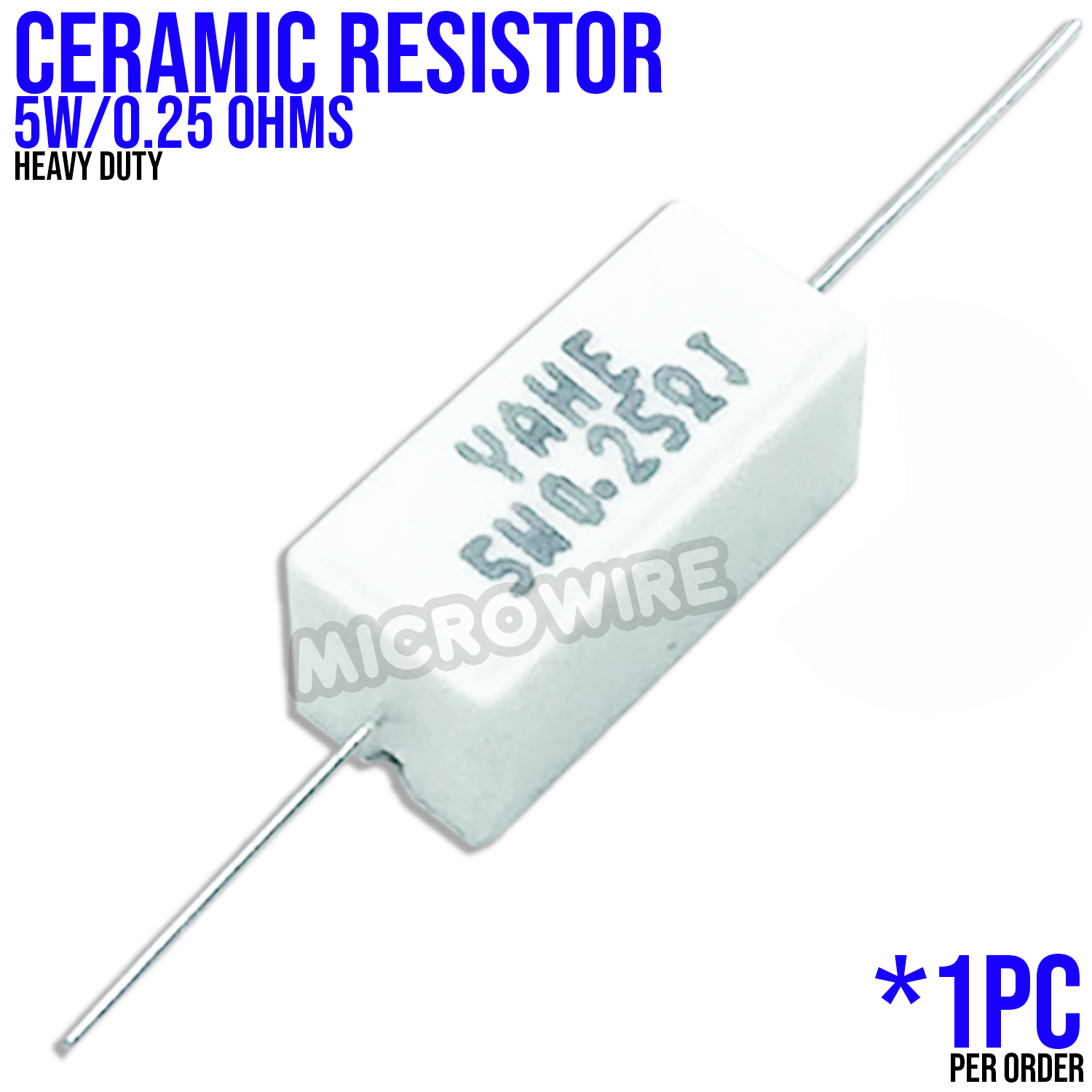 Ceramic Resistor 5W/0.25Ω Heavy Duty | Lazada PH