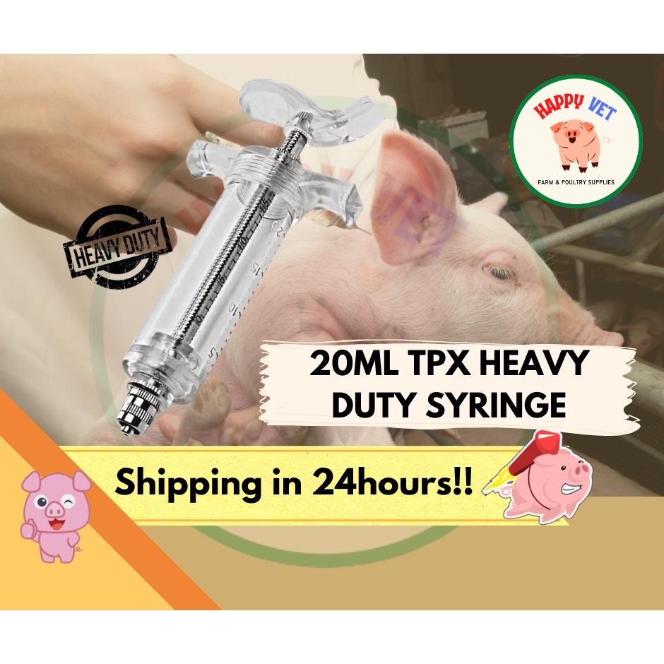 COD 20 mL syringe TPX Syringe Heavy Duty Veterinary Syringe 20 cc ...