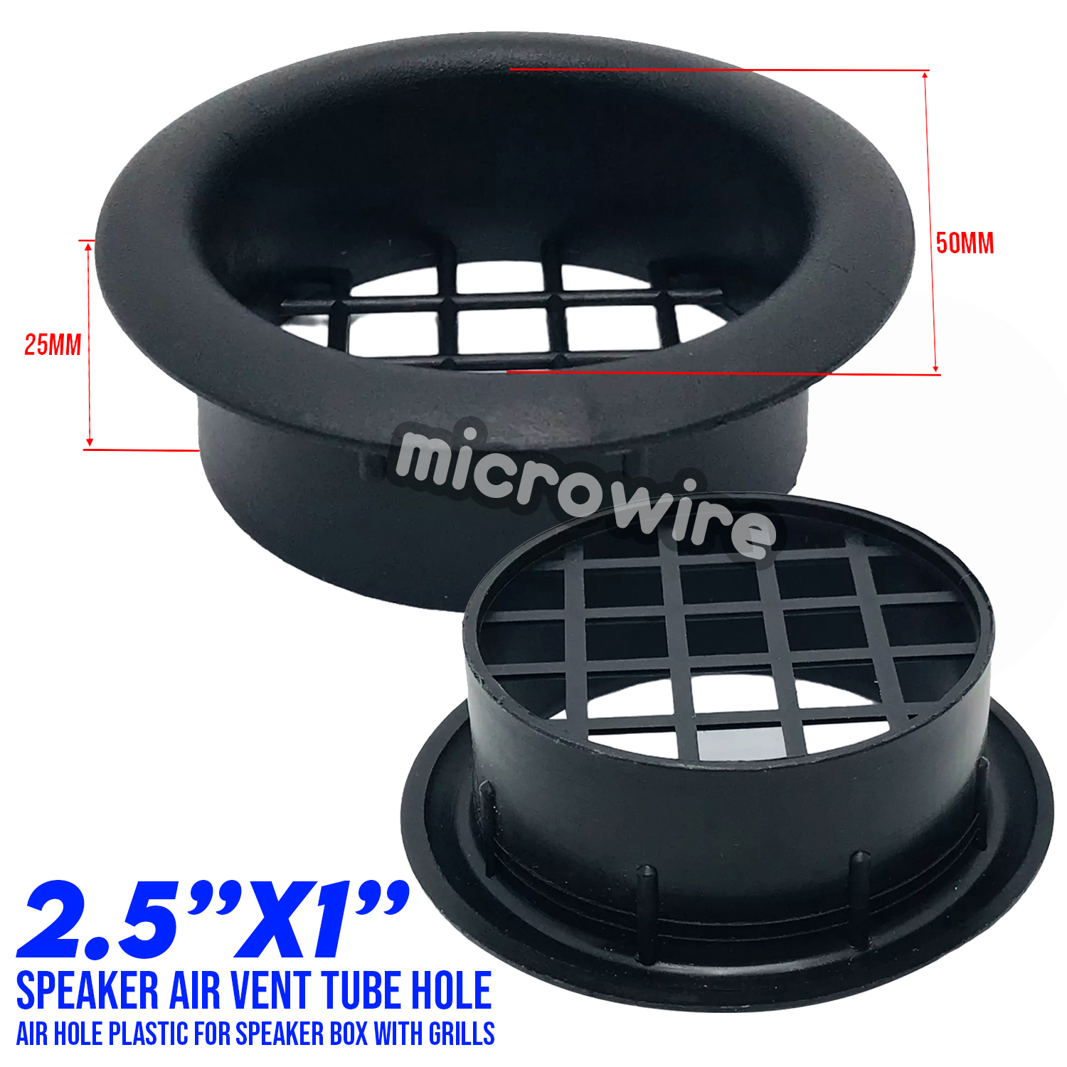 Speaker Air Vent tube hole Air Hole Plastic for Speaker Box With Grills ...