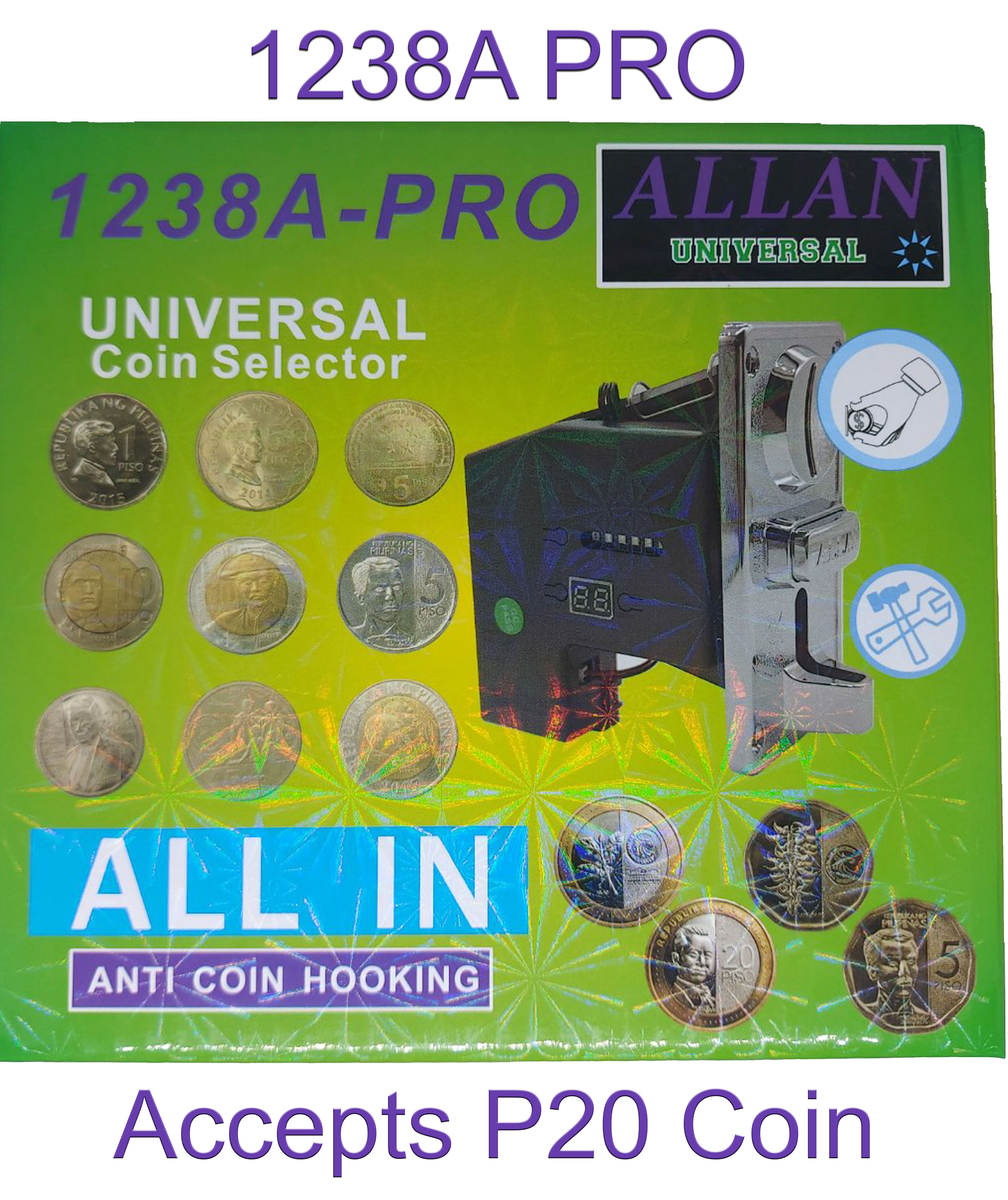 Allan Universal Coin Slot Selector 1238A / 1239A /1238 PRO / 1239 PRO ...