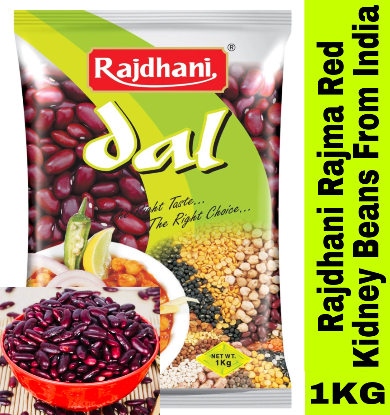 Rajdhani Rajma Red kidney Beans From India 1kg | Lazada PH