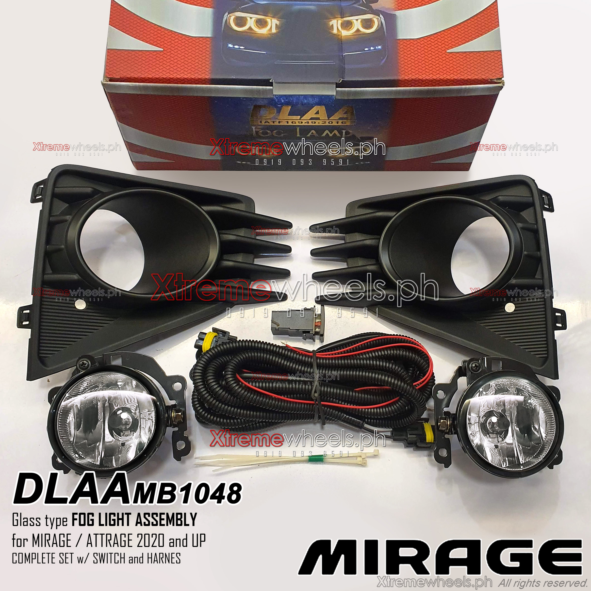 Mirage G4 2022 to 2024 Complete Set DLAA Genuine Fog Lamp / Fog Light ...