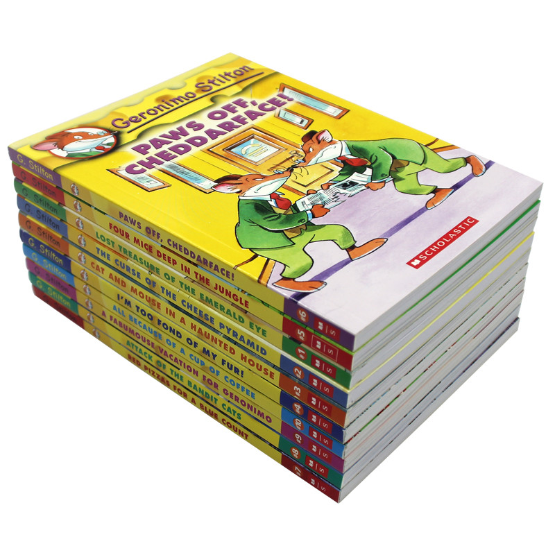 10 Books Rat Diary Geronimo Stilton 1-10 English Children's Coloring ...