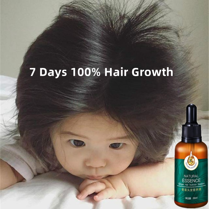 ⚡THICKER HAIR IN 7 DAYS⚡Hair Serum Hair Grower Fast Long Hair Treatment ...