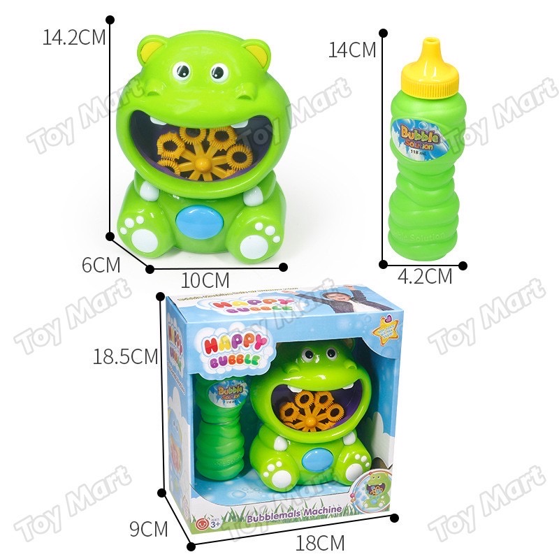 Cute Bubblemals Machine Children Bubble Fun Play Bubble Toy Machine w ...
