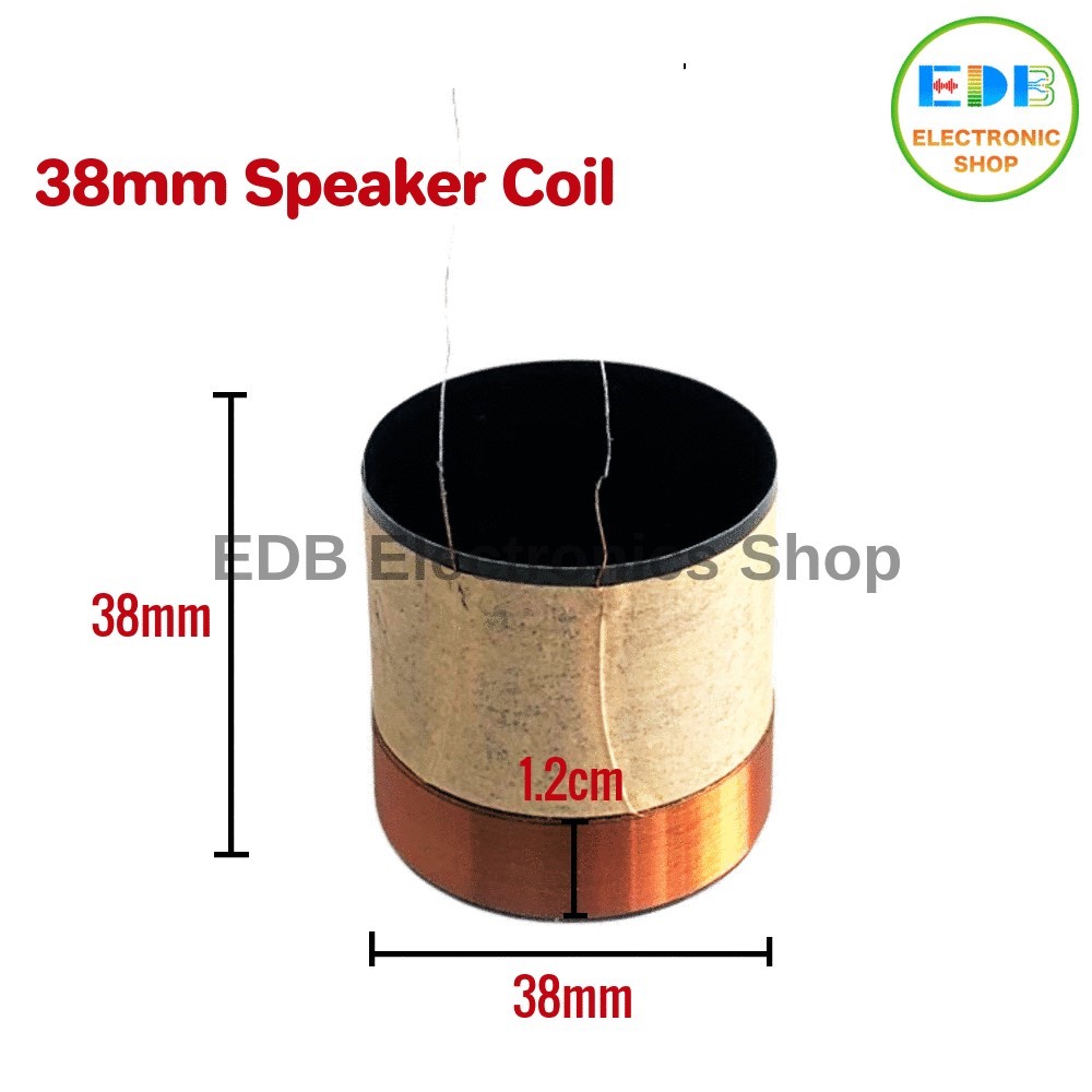 38mm Replacement Speaker coil 38mm Voice coil 38mm inner coil diameter ...