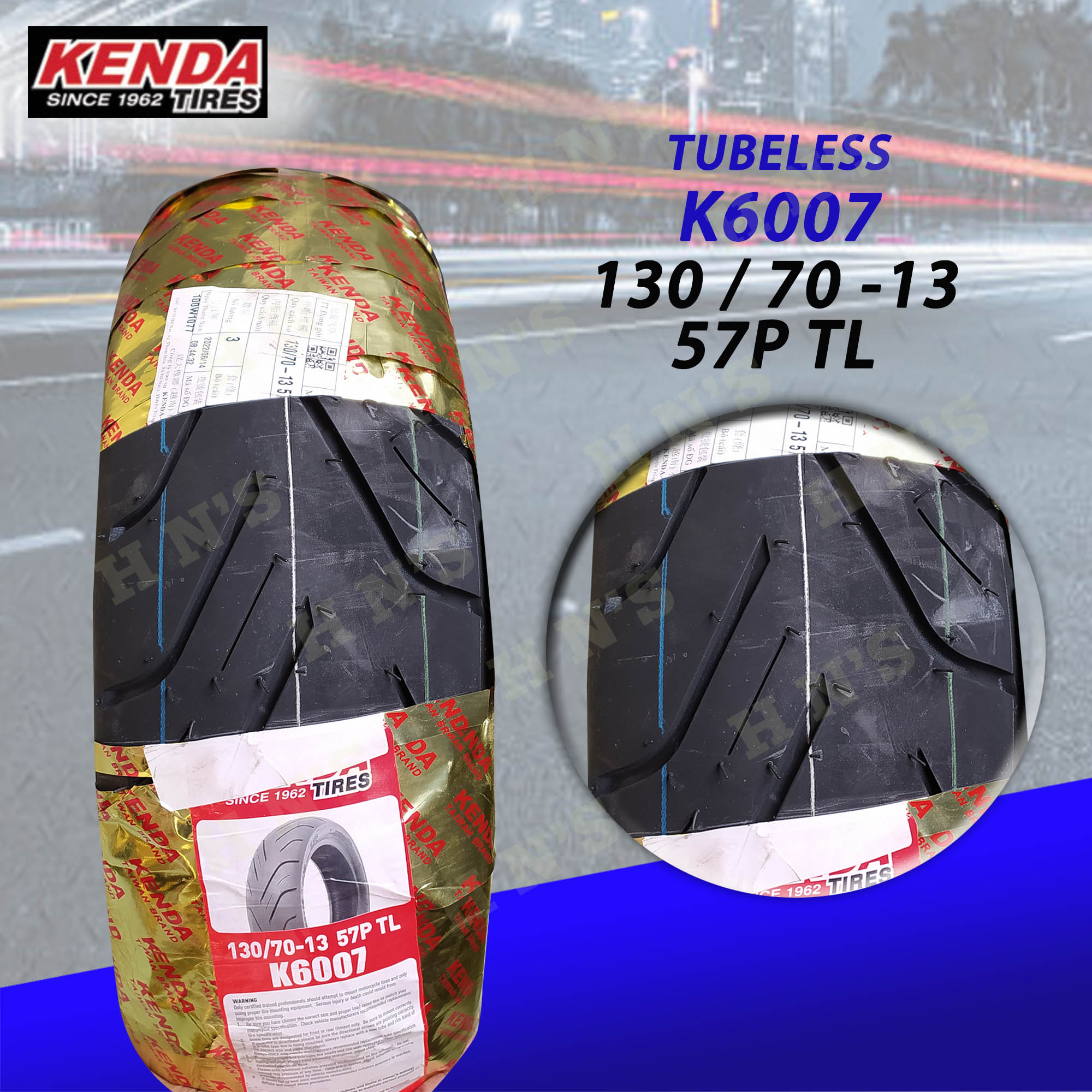 KENDA Tubeless Tires RIM 12 and RIM 13 ( 120/70-12 , 130/70-12 , 110/70 ...