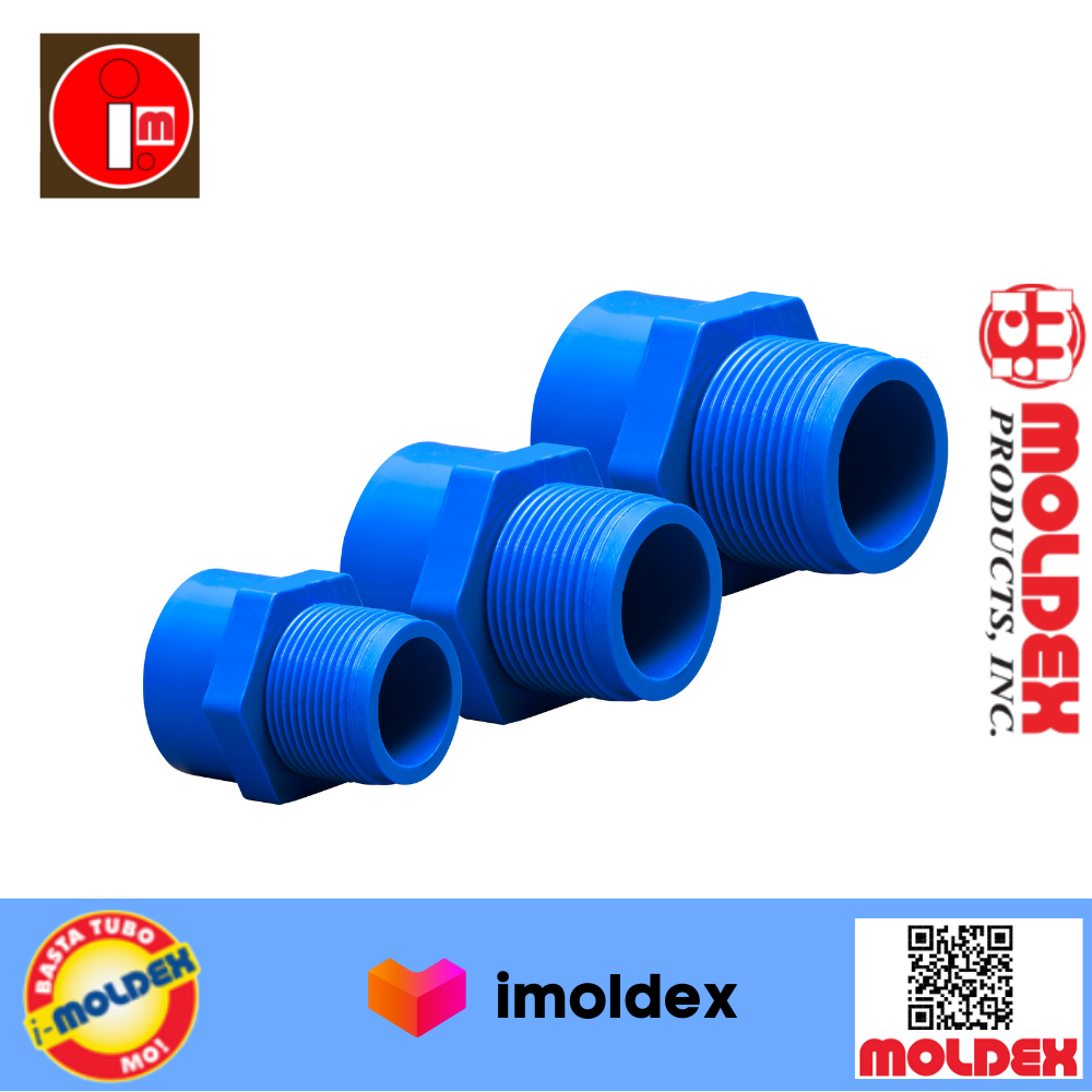 MOLDEX BLUE Male Threaded Adaptor (Set of 3) | Lazada PH
