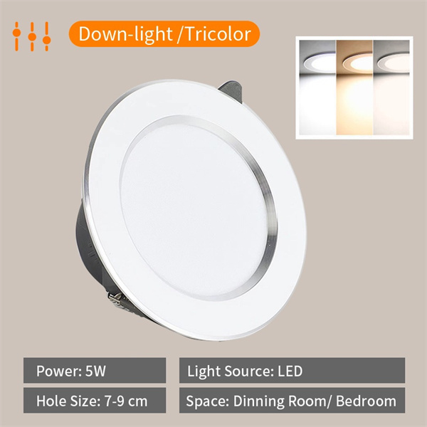 2 pcs Tri Color Pin Light LED Dimming 3 Color Downlight Pin Light Led ...
