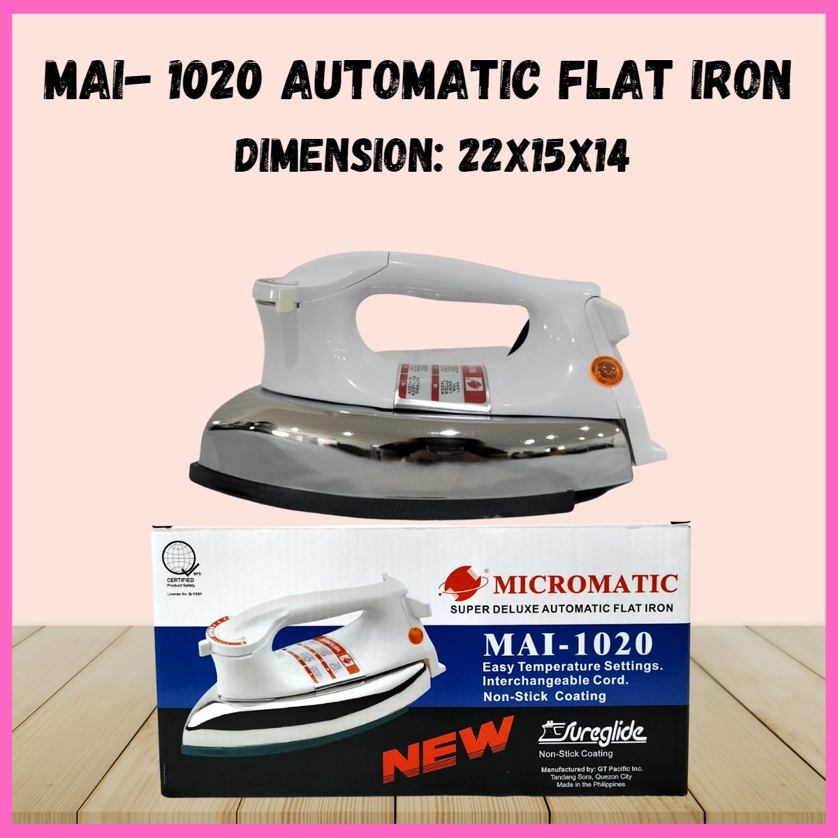 Micromatic MAI-1020 Stainless Steel Flat Iron / Super Deluxe Automatic ...