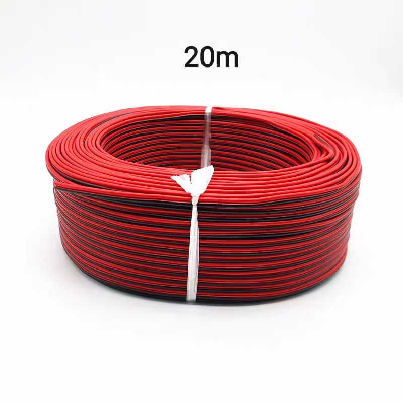 Wire Cable Dual Color Parallel Line Soft Power Line LED Speaker Red ...