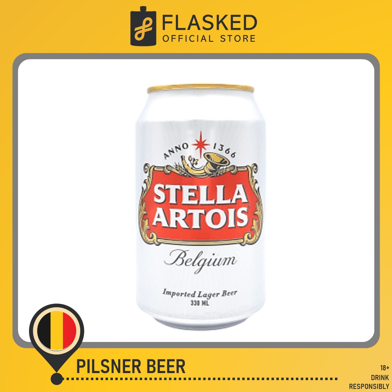 Stella Artois Belgian Beer 330mL | Lazada PH