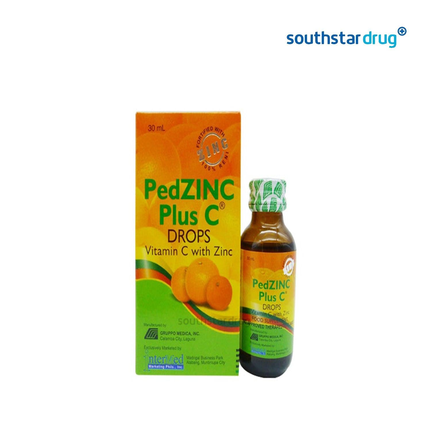 PedZINC Plus C 100 mg 30 ml Oral Drops | Lazada PH
