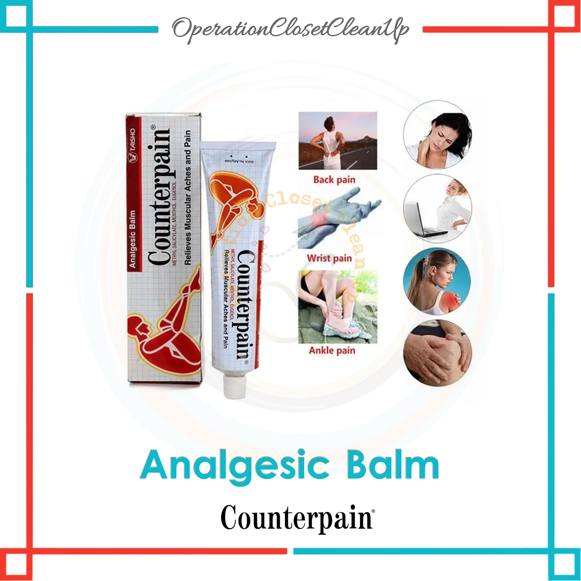 🇹🇭 Taisho Counterpain Analgesic Balm I Cold Analgesic Gel, 60g | Lazada PH