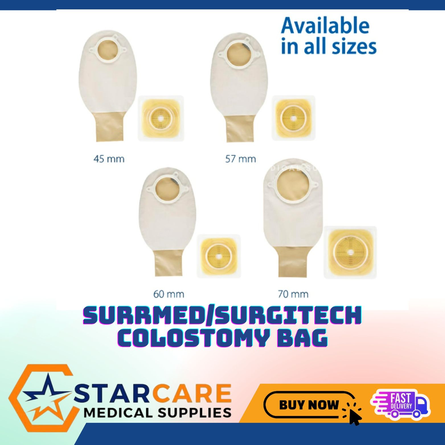 COLOSTOMY BAG SET 45mm/57mm/60mm/70mm | Lazada PH