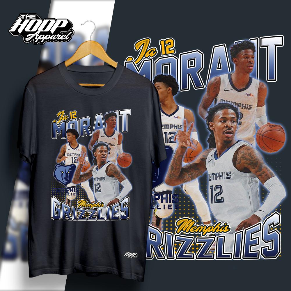 THE HOOP APPAREL JA MORANT V2 GRAPHIC COTTON TSHIRT FOR MEN AND WOMEN ...