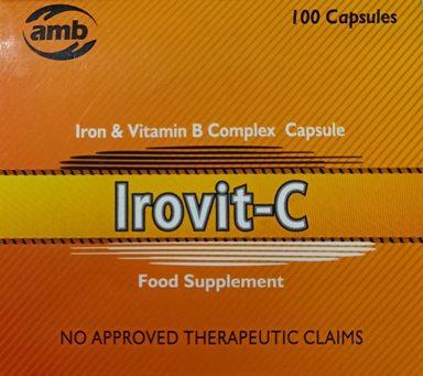 Iron & Vitamins B Complex Capsule - Irovit - C 100's | Lazada PH