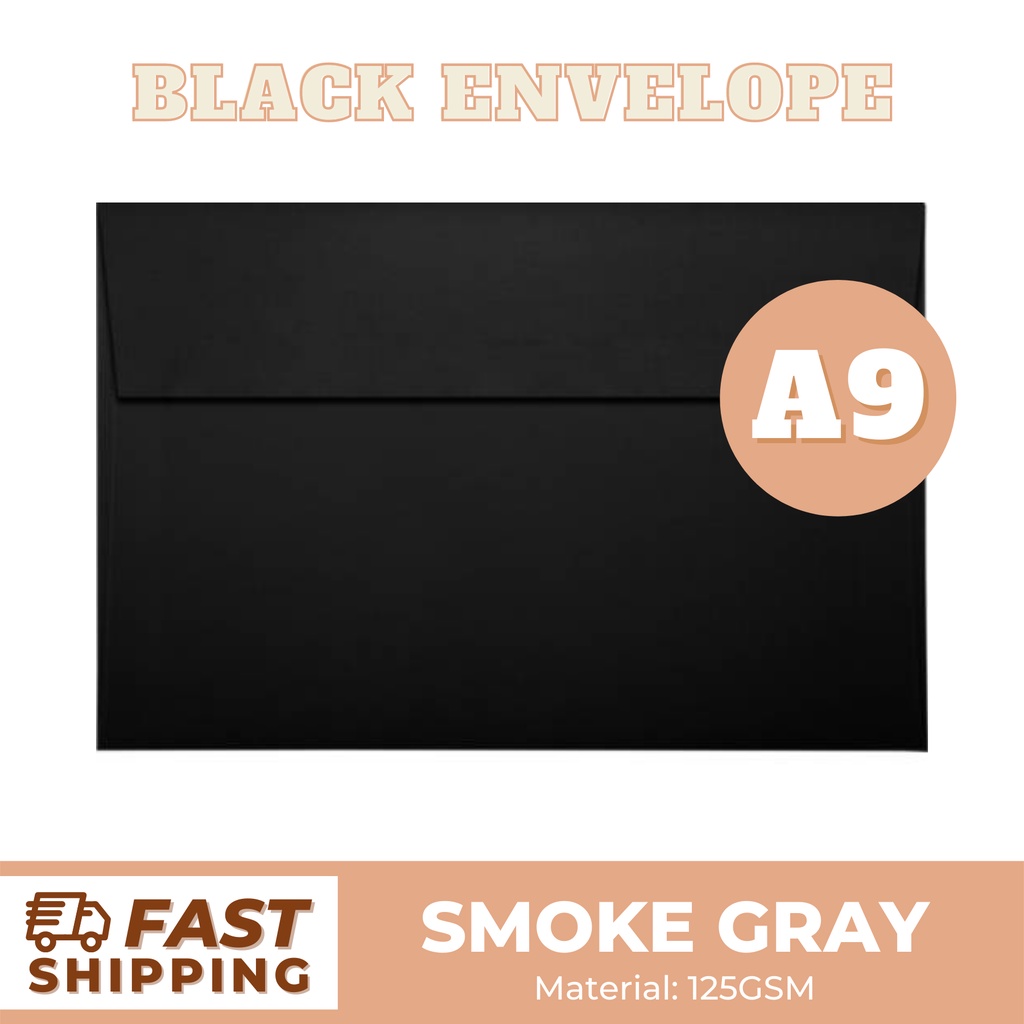 Wedding Envelope Matte Black for Wedding Debut A9 Size | Lazada PH