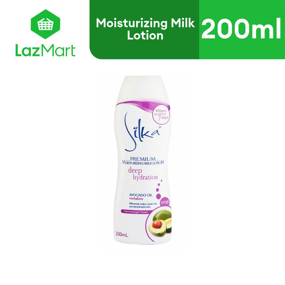 Silka Moisturizing Milk w/ Avocado Oil Lotion 200ml | Lazada PH
