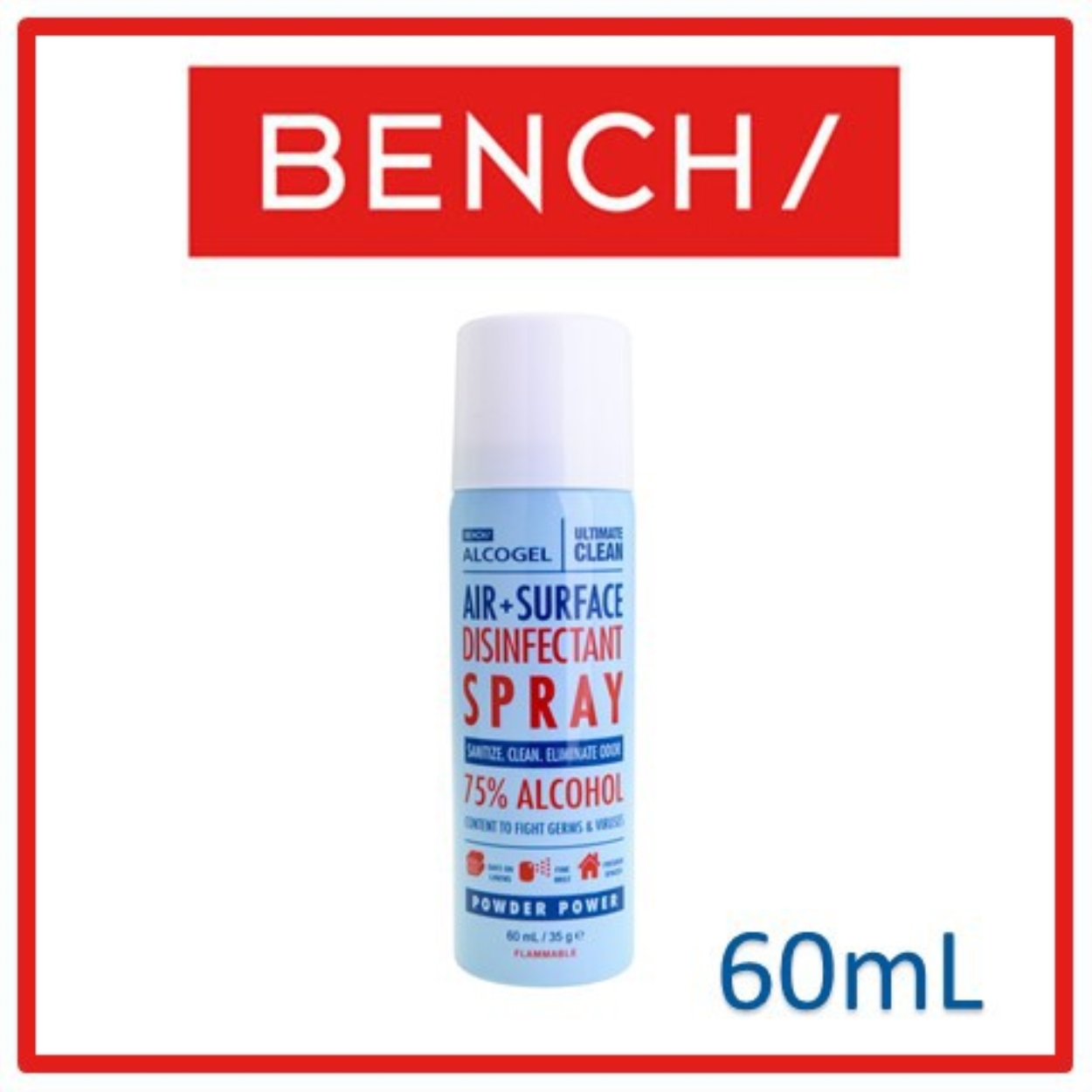 Tuff Germban LEMON Disinfectant Spray 250mL has Ethyl Alcohol Bench ...