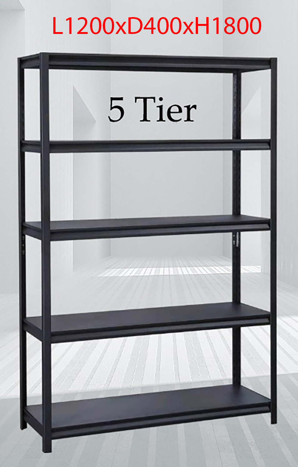 100KG per Layer Heavy Duty Shelf Storage Rack Storage Display Rack 4/5 ...