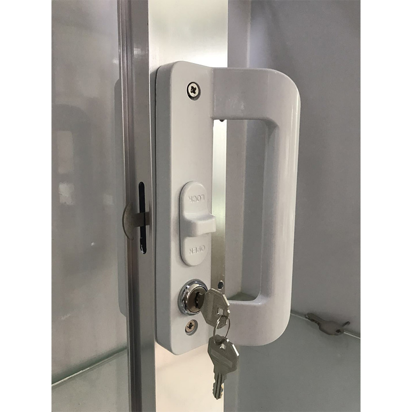 Aluminium sliding door handle lock Double-page sliding door lock ...
