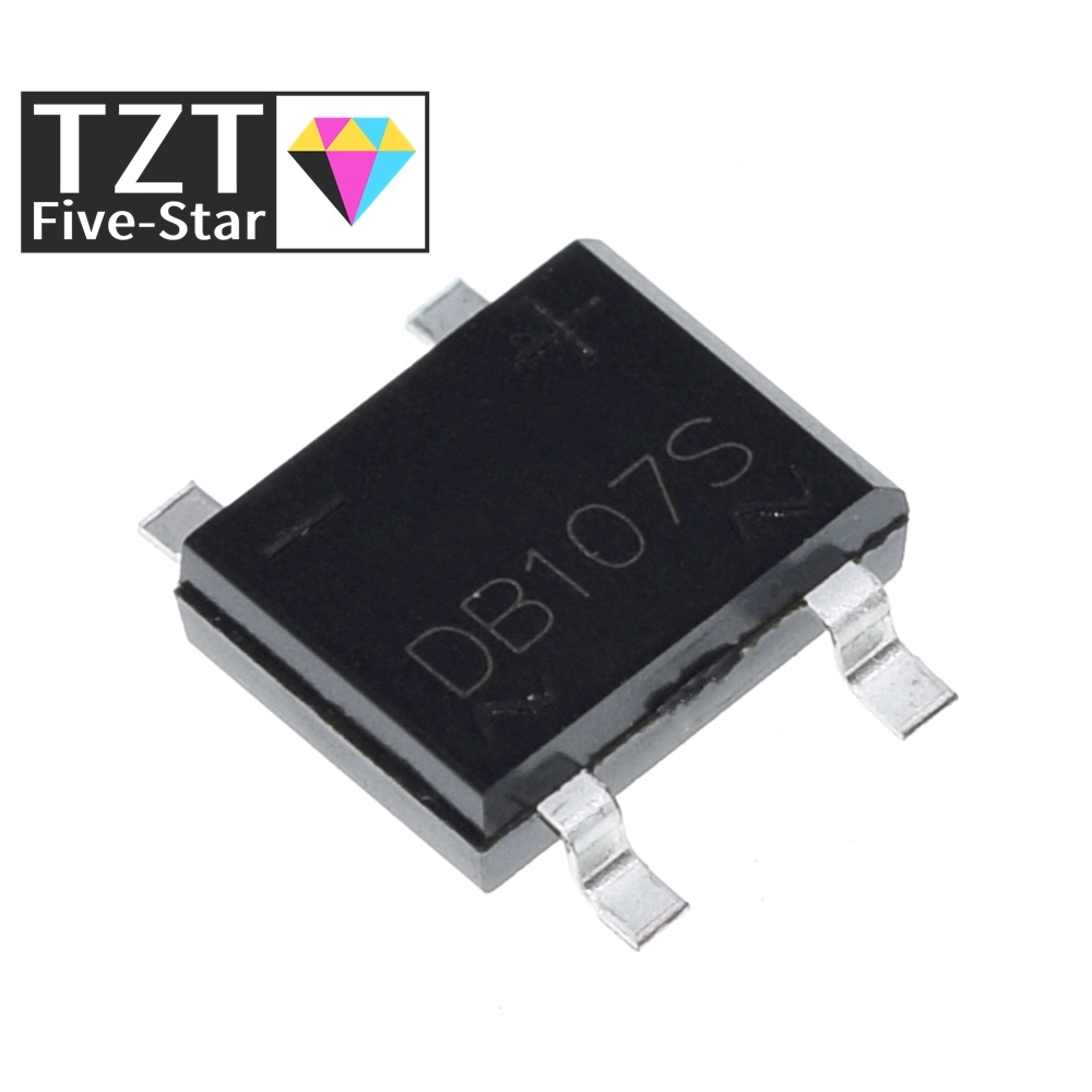 10PCS SMD DB107 DB107S 1A 1000V Single Phases Diode Rectifier Bridge ...